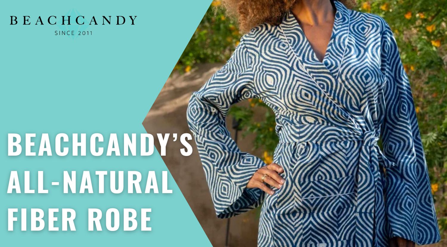 All-Natural Fiber Robe | Organic Block Printed Indian Cotton Robe ...